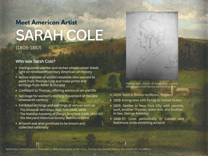 Sarah Cole: American Artist | Thomas Cole National Historic Site
